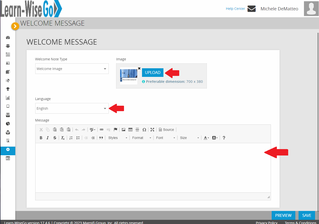 How Do I Customize My Welcome Message? – Learn-WiseGo Support